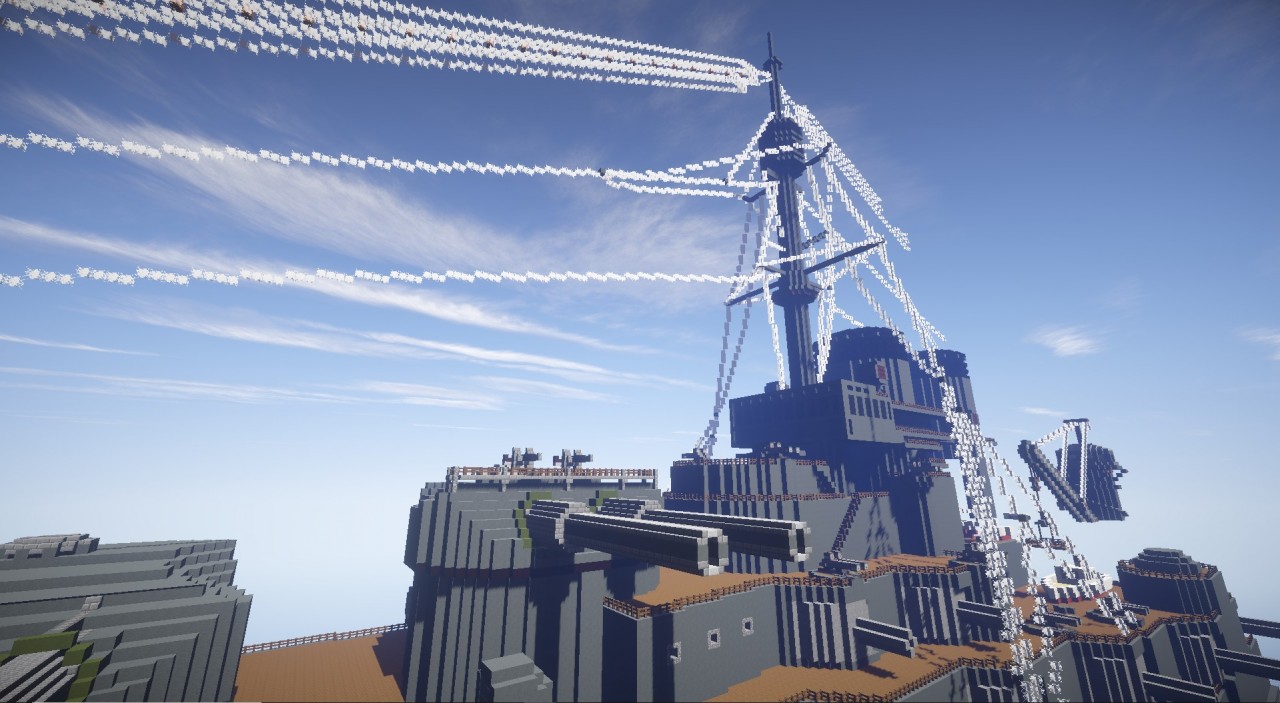 Biggest Redstone Warship of all Times + Download Minecraft Map