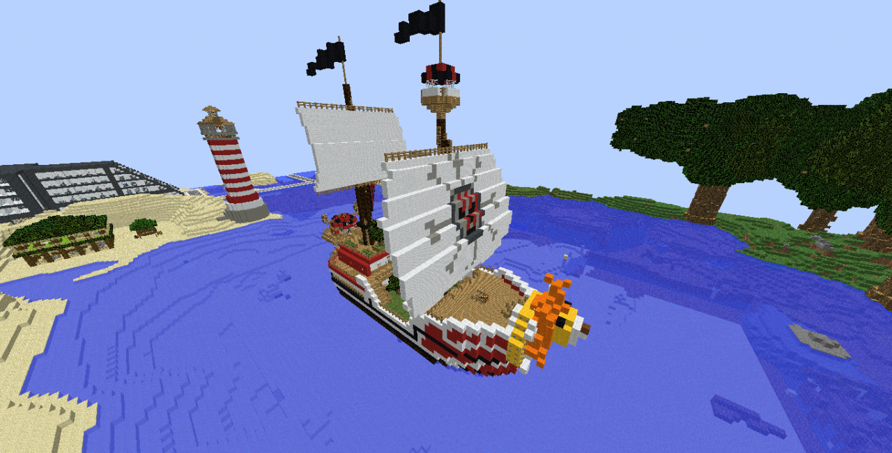 Lyffy´s Ship From One Piece Minecraft Map