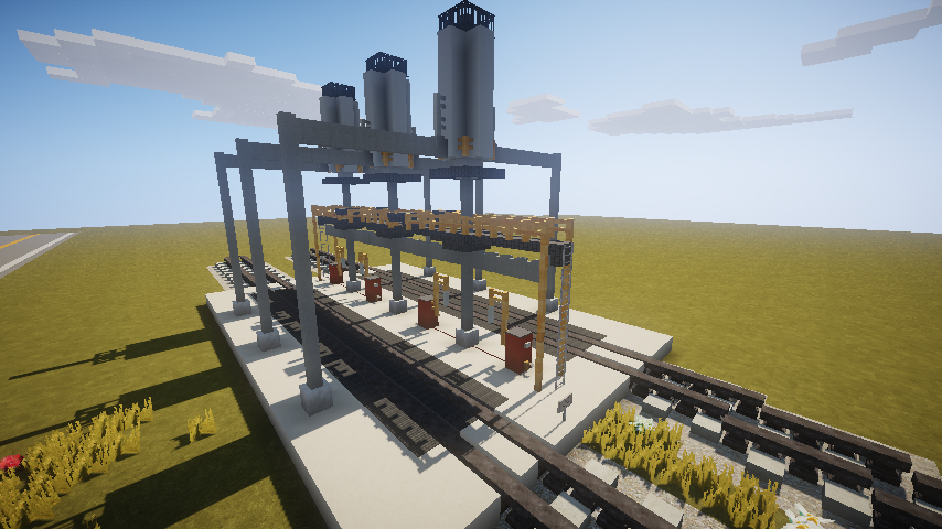 Union Pacific Rail yard Minecraft Map