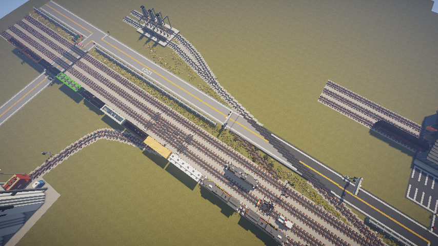 Union Pacific Rail yard Minecraft Map