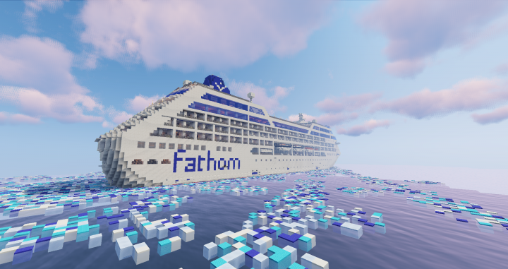 Fathom Adonia [1.25:1 Scale - Replica - FIRST EVER - Full Interior! - 1.13.1] Minecraft Map