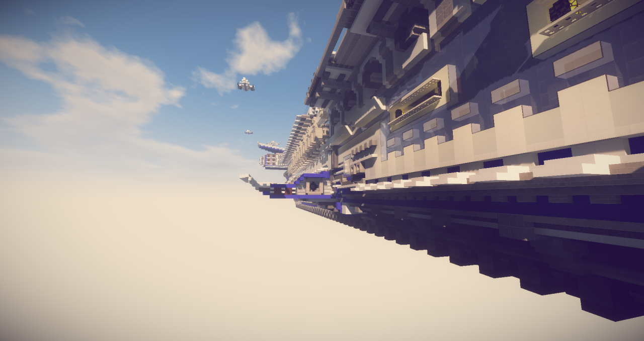 Spaceship Blu 01 (full inside + download) Minecraft Map