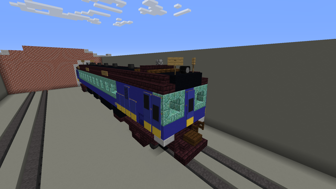 DERM Railmotor VR livery Minecraft Map
