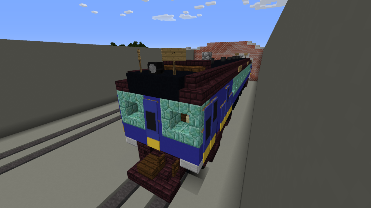 DERM Railmotor VR livery Minecraft Map