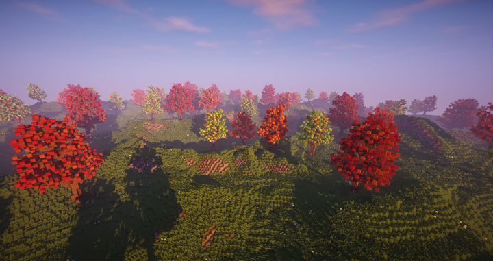 Fall trees on simple plains Free Use Minecraft Map