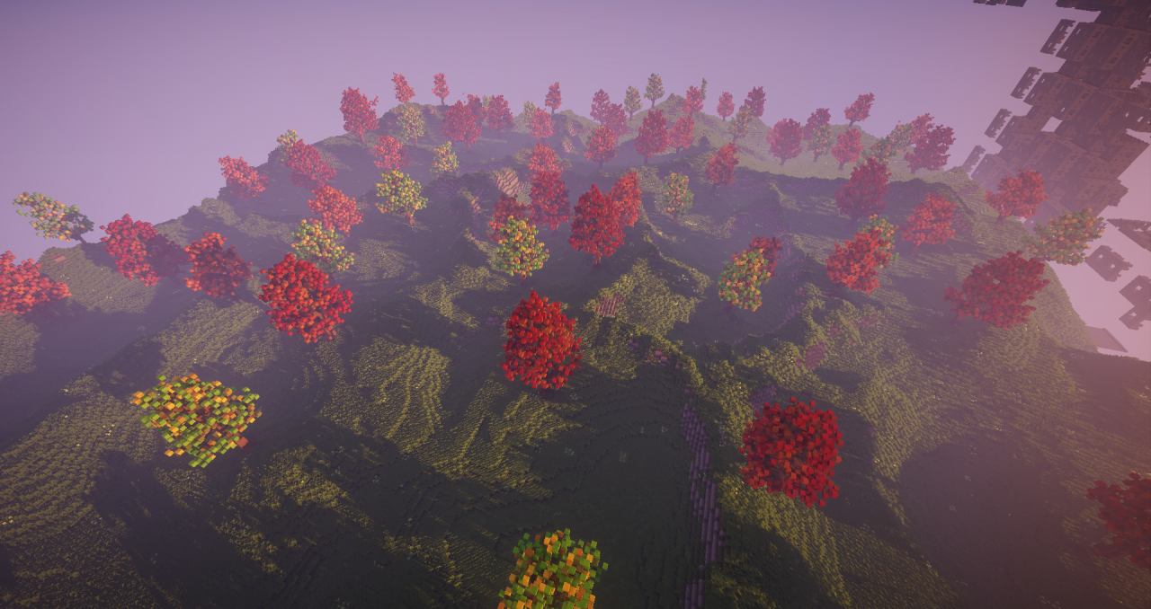 Fall trees on simple plains Free Use Minecraft Map
