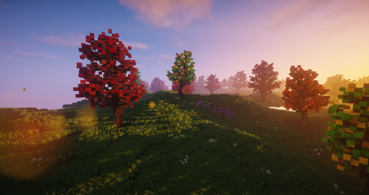 Fall trees on simple plains Free Use Minecraft Map