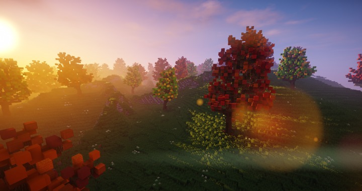 Fall trees on simple plains Free Use Minecraft Map