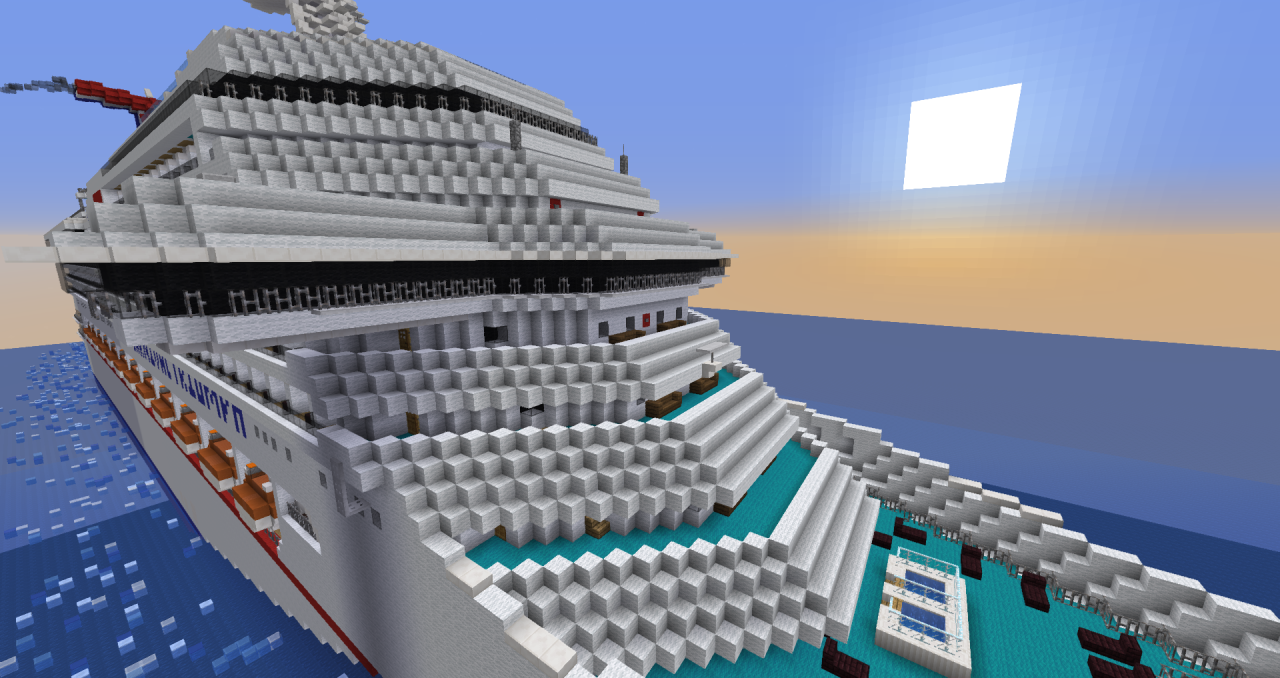 Carnival Triumph 1:1 Scale Recreation (Exterior Only) Minecraft Map