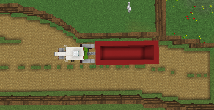 Tractor with trailer Minecraft Map