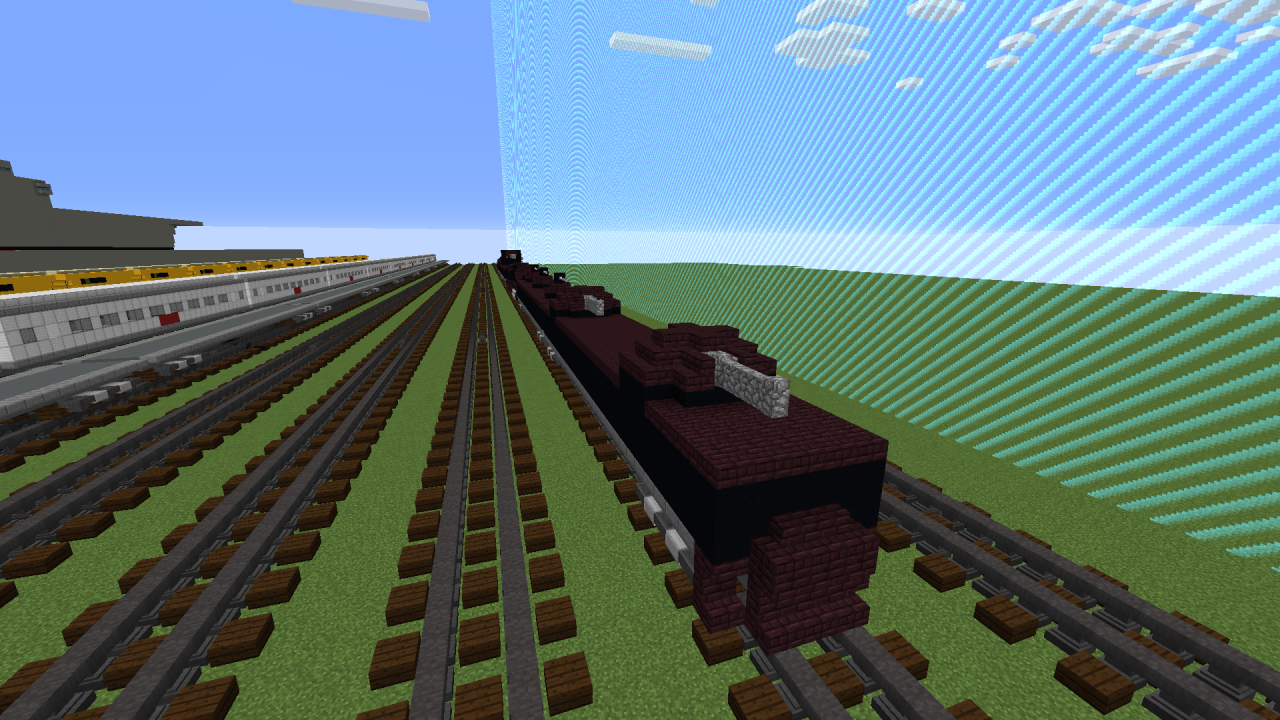 Armoured Train using R 711(seam engine) Minecraft Map