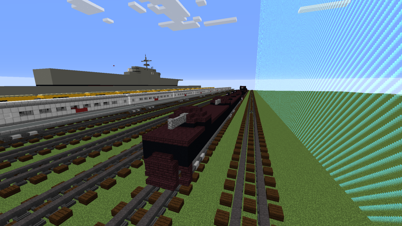 Armoured Train using R 711(seam engine) Minecraft Map