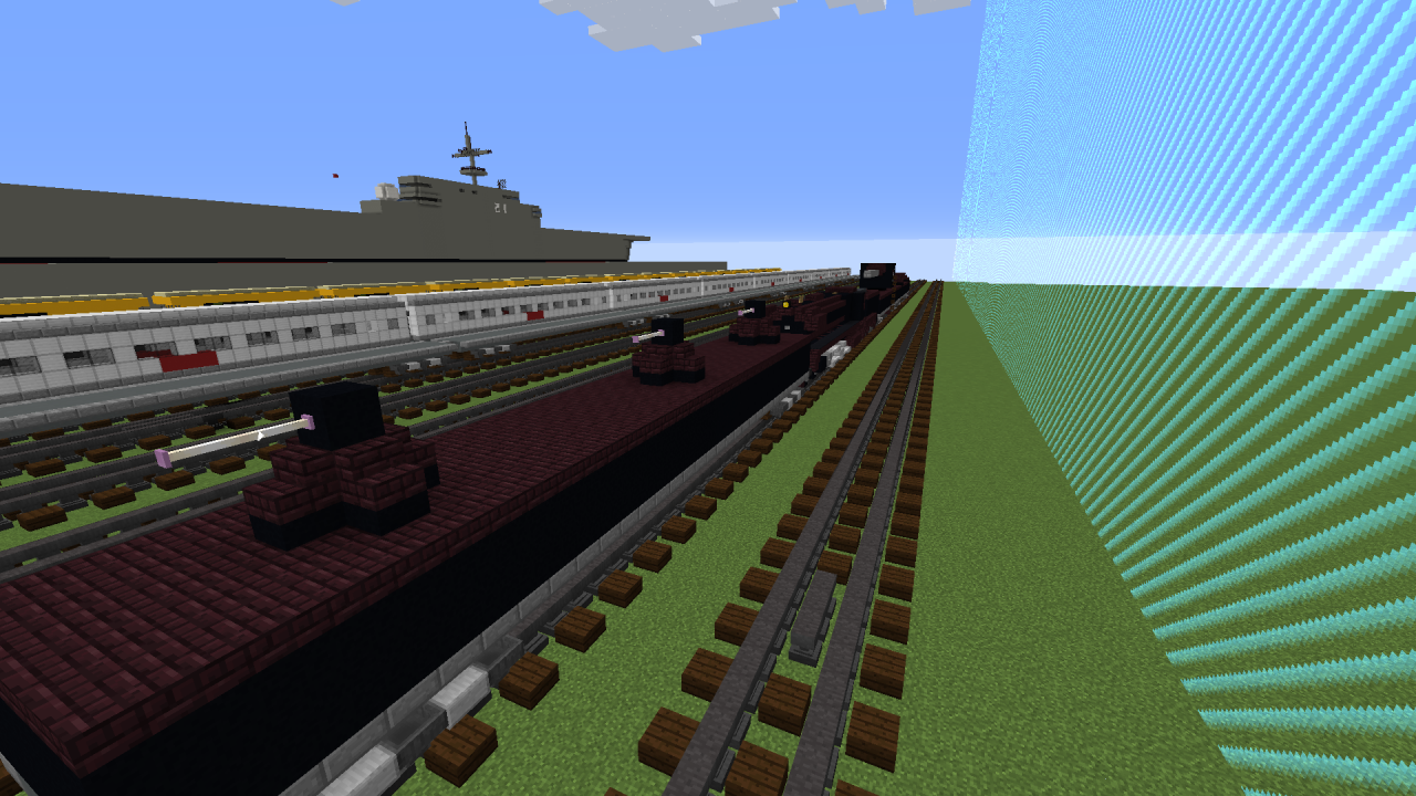 Armoured Train using R 711(seam engine) Minecraft Map