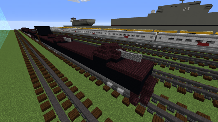 Armoured Train using R 711(seam engine) Minecraft Map