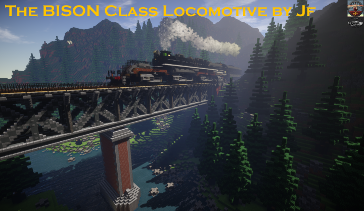 The Powerful BISON Class Steam Locomotive Minecraft Map