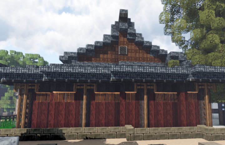 Eguni-dera, Nakadera, Chuo Ward, Osaka, Kansai, Japan Minecraft Map