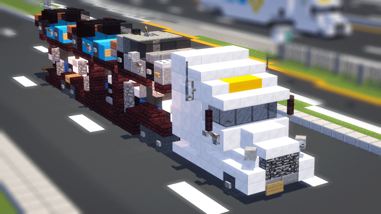 Cottrell 6 Car Hauler Trailer Truck Minecraft Map
