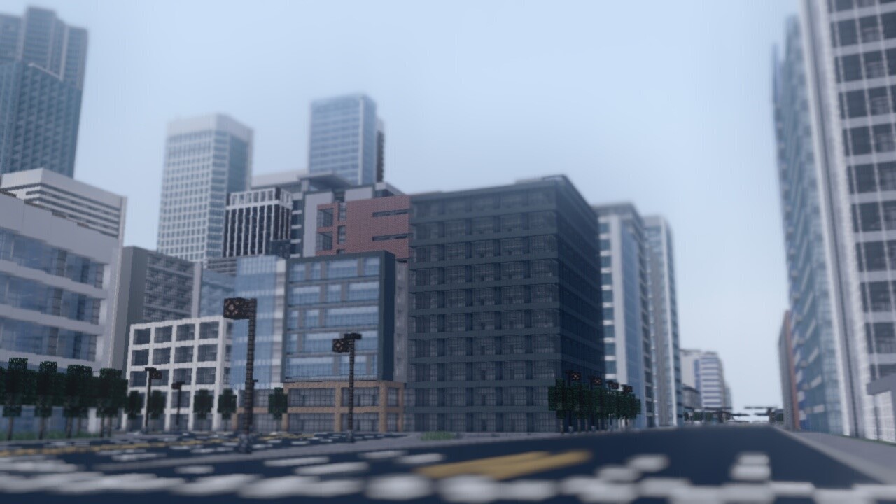 [BE 1.9] BLUE CITY Minecraft Map