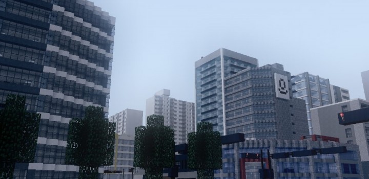 [BE 1.9] BLUE CITY Minecraft Map