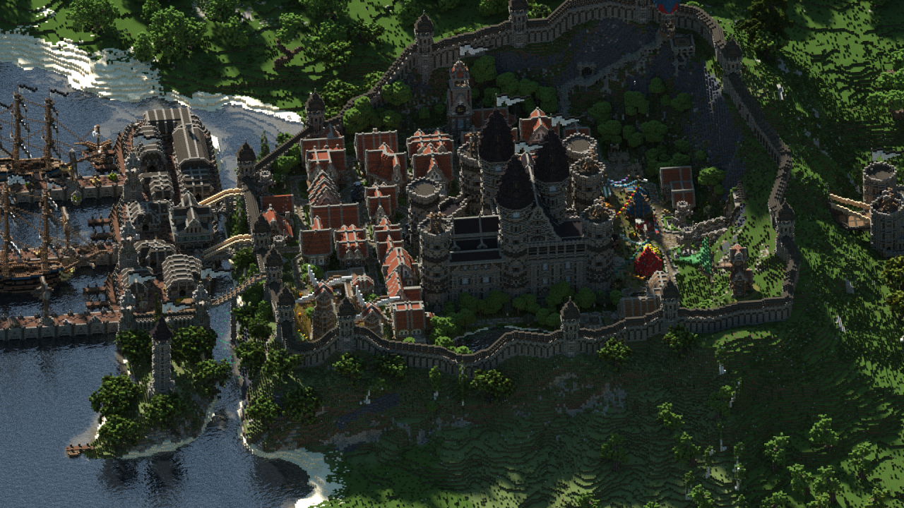 Medieval-Fantasy Spawn/High quality Minecraft Map