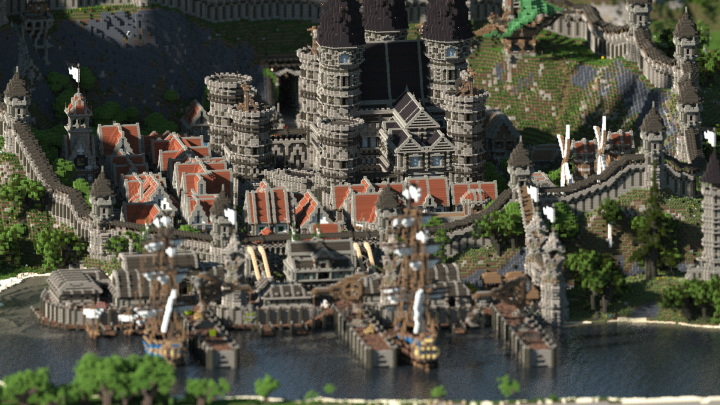 Medieval-Fantasy Spawn/High quality Minecraft Map