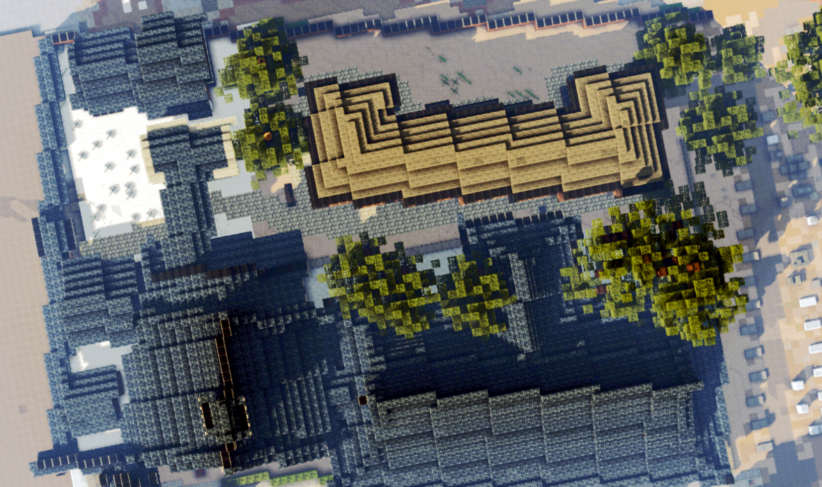 Eguni-dera, Nakadera, Chuo Ward, Osaka, Kansai, Japan Minecraft Map