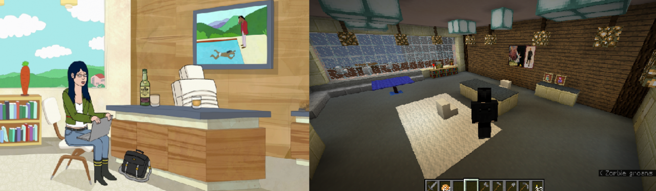 Horseman Estate (Bojack Horseman House Recreation) Minecraft Map