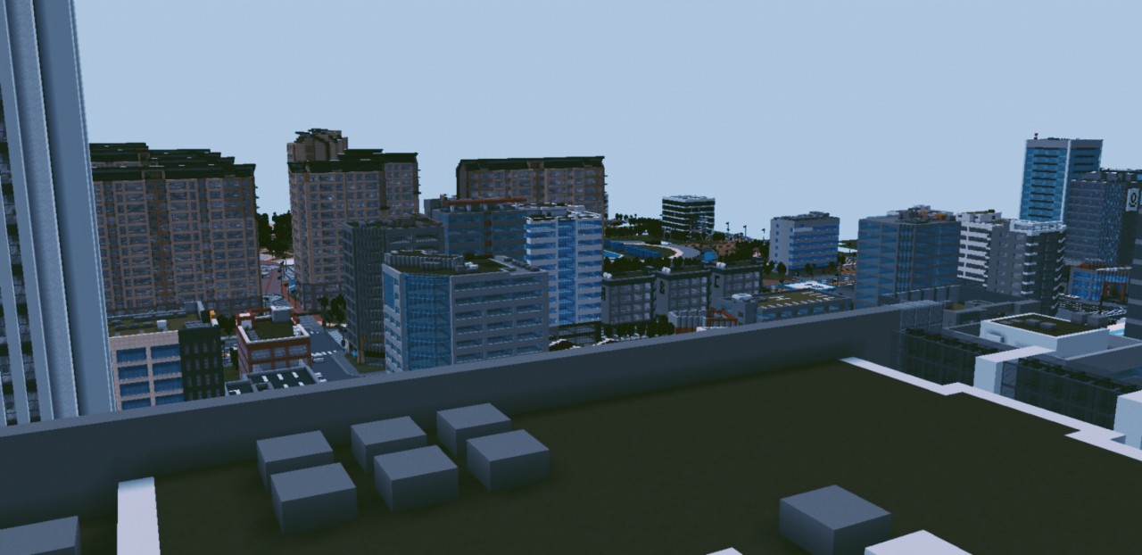 [BE 1.9] BLUE CITY Minecraft Map