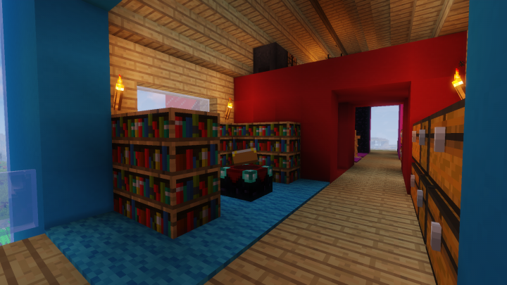 colored Modern House Minecraft Map