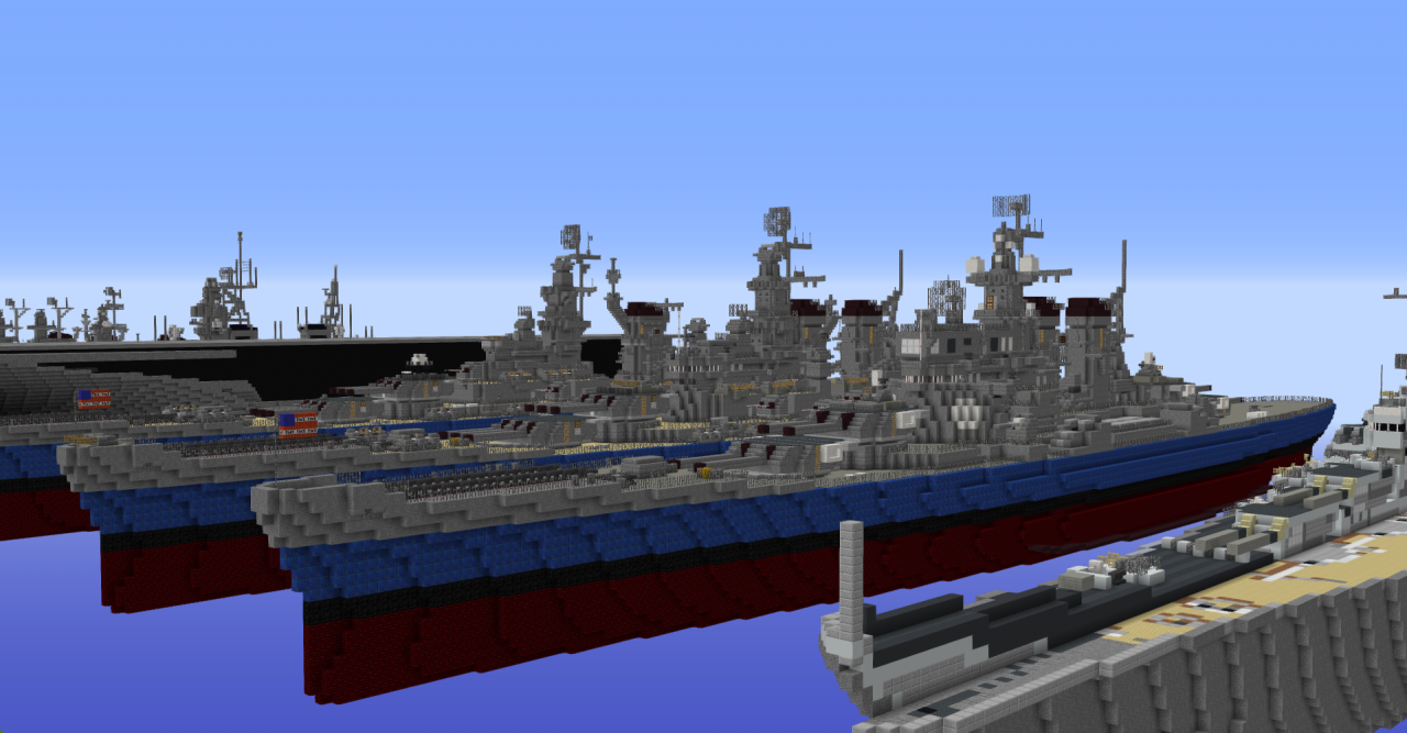 RNS Constitution Class Battlecruiser Minecraft Map