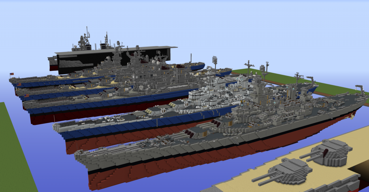 RNS Constitution Class Battlecruiser Minecraft Map