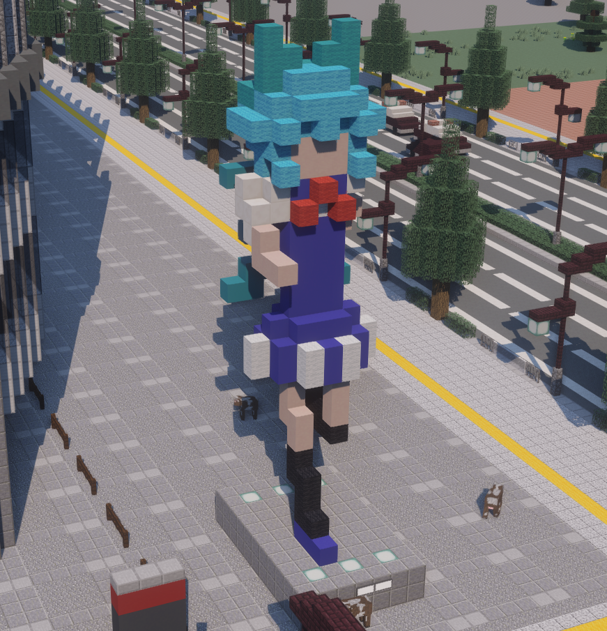 Toho project Cirno 3D architecture Minecraft Map