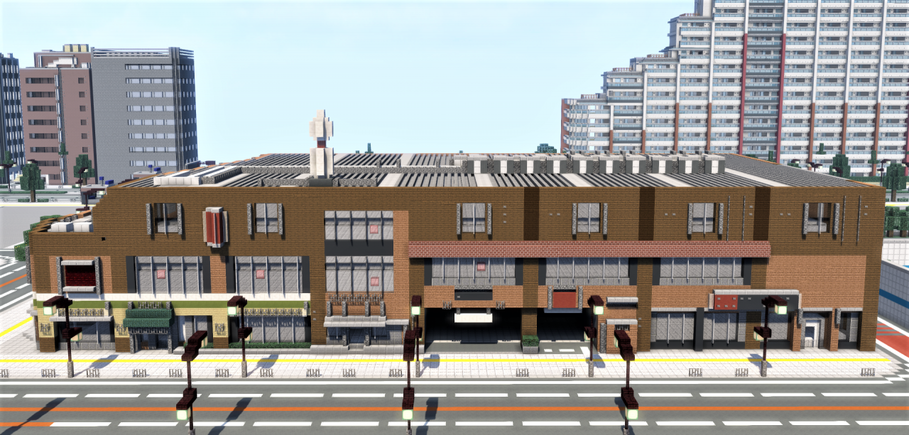 Facilities in Japan (Round One · McDonald · Family Mart) Minecraft Map