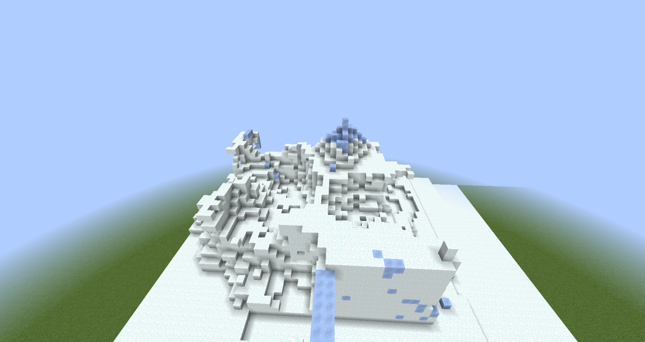 le monde Minecraft Map