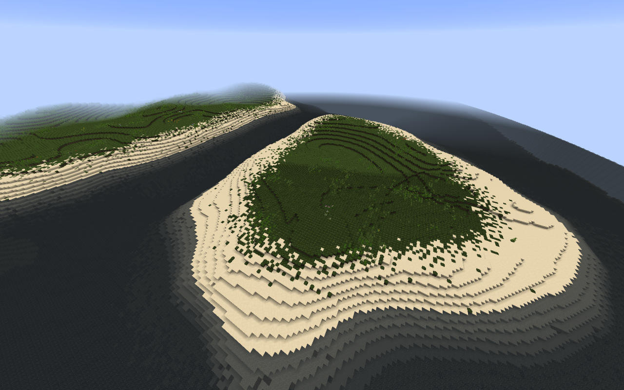 Hill terrain 1 - Circular map Minecraft Map