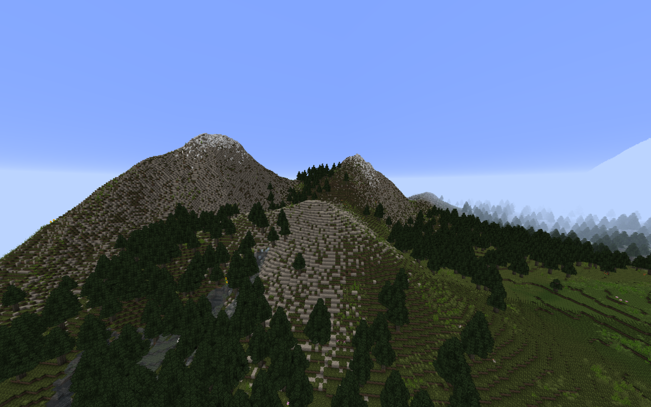 Hill terrain 1 - Circular map Minecraft Map