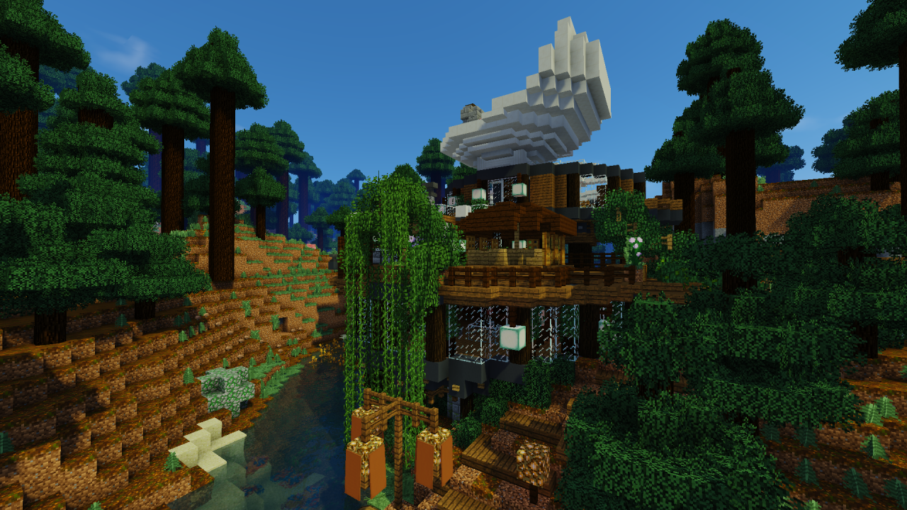 A small Forest Hut in Minecraft Minecraft Map