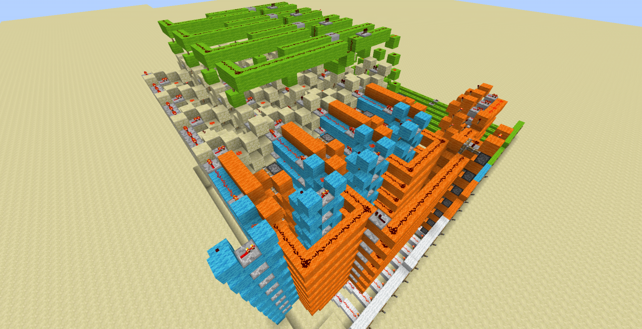 16 byte in/out memory Inspired by _Phrozenbit_ Minecraft Map