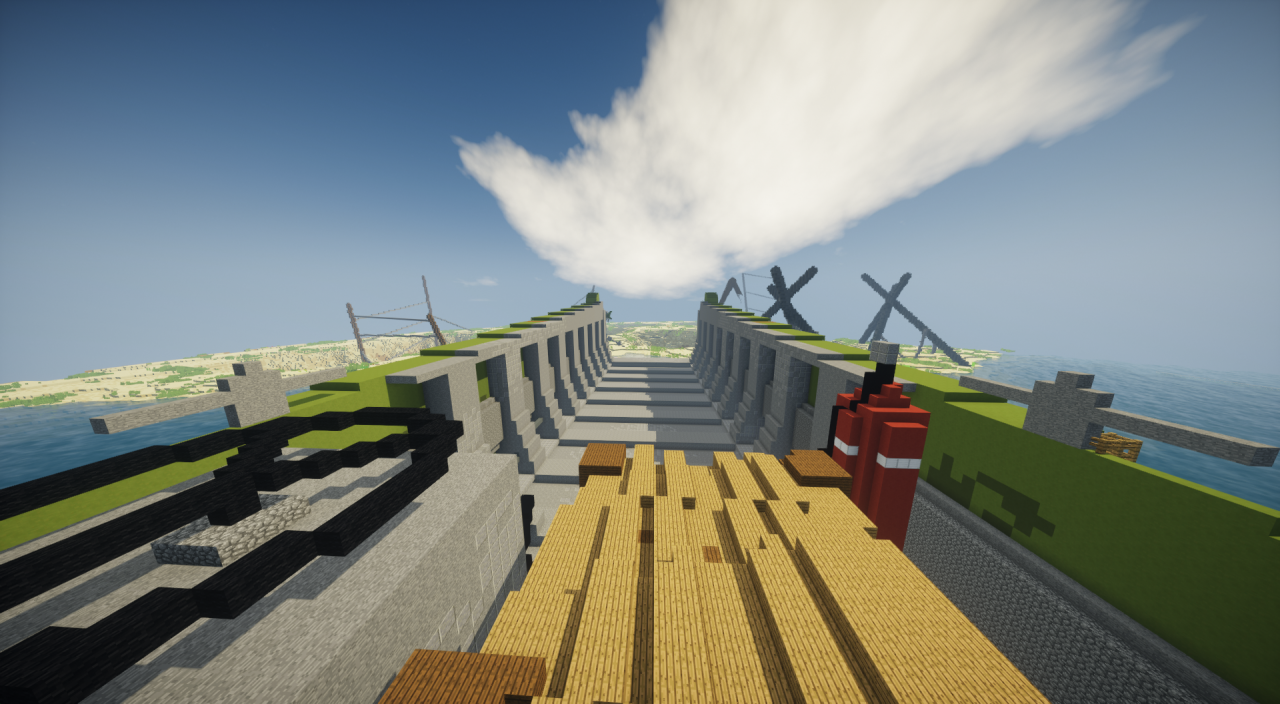 Omaha Beach - Normandy Invasion ~ WW2 Higgins Transport Craft Minecraft Map