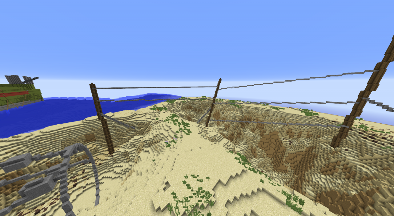 Omaha Beach - Normandy Invasion ~ WW2 Higgins Transport Craft Minecraft Map