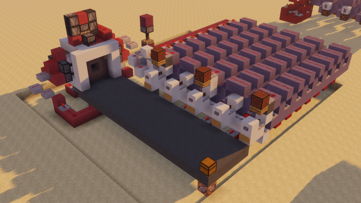 Shift Register Based Combination Lock Minecraft Map