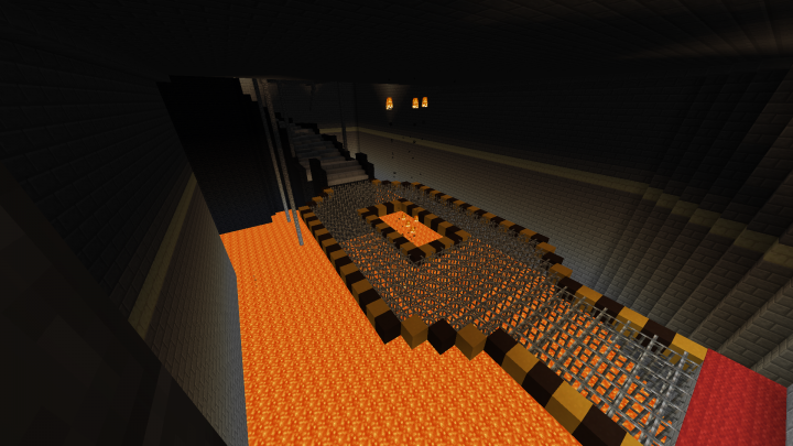 Mario kart DoubleDash Bowser's Castle Minecraft Map