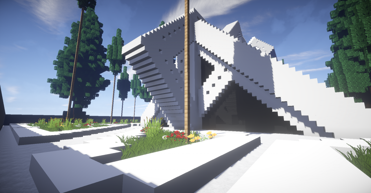 Futuristic A-Frame House ! Minecraft Map