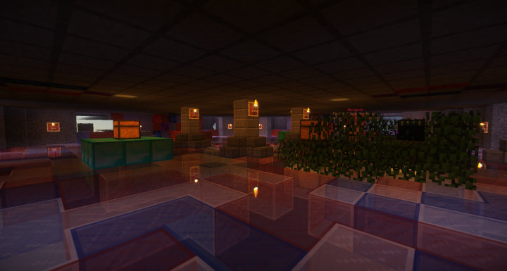 Small 4-Portal Server Spawn/Hub With Crate Room Minecraft Map