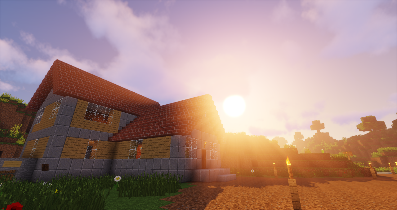 Fields and Village Minecraft Map