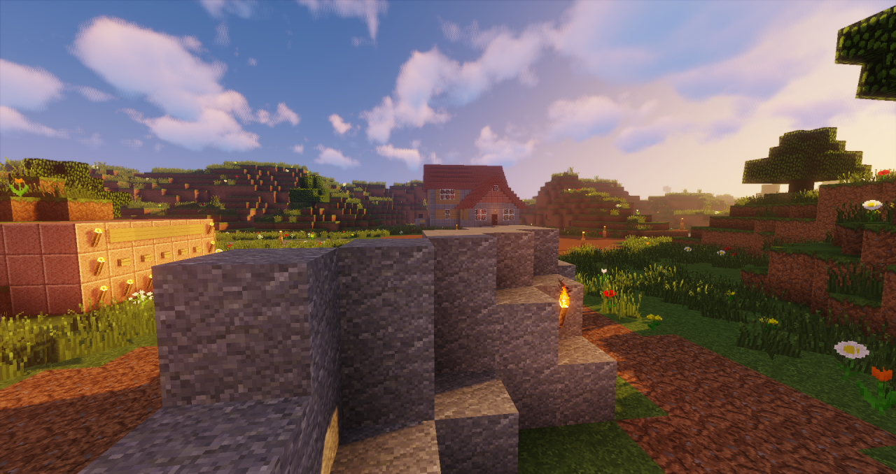 Fields and Village Minecraft Map