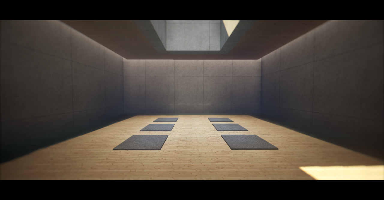 A cyberpunk church with a hover car Minecraft Map