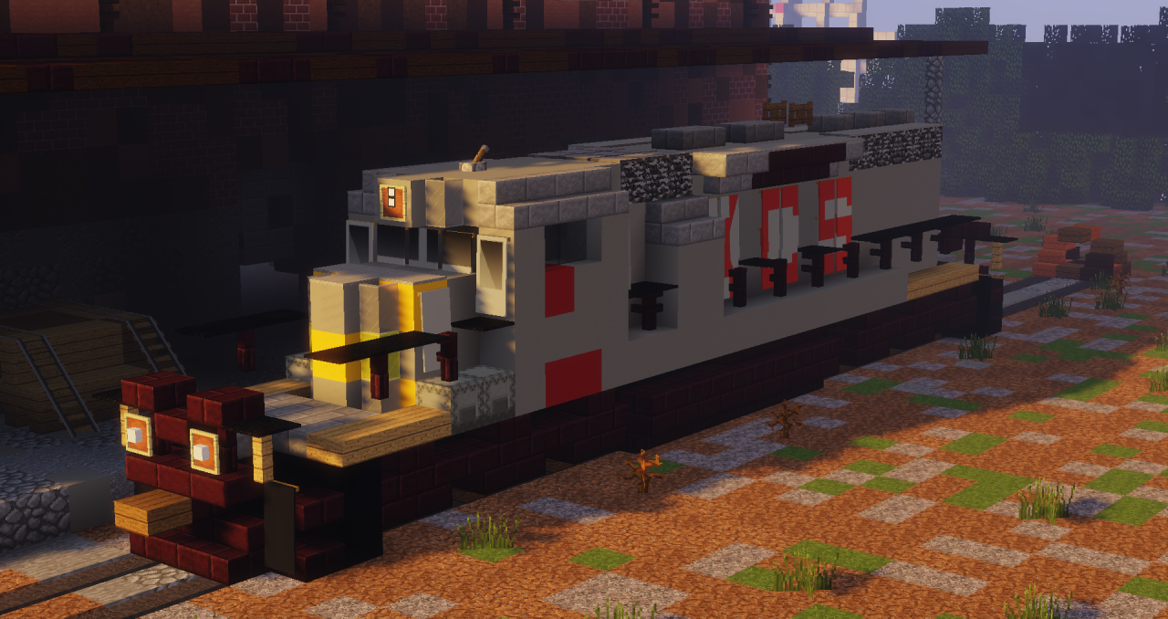 1:5:1 Kansas City Southern EMD SD40-2 Minecraft Map