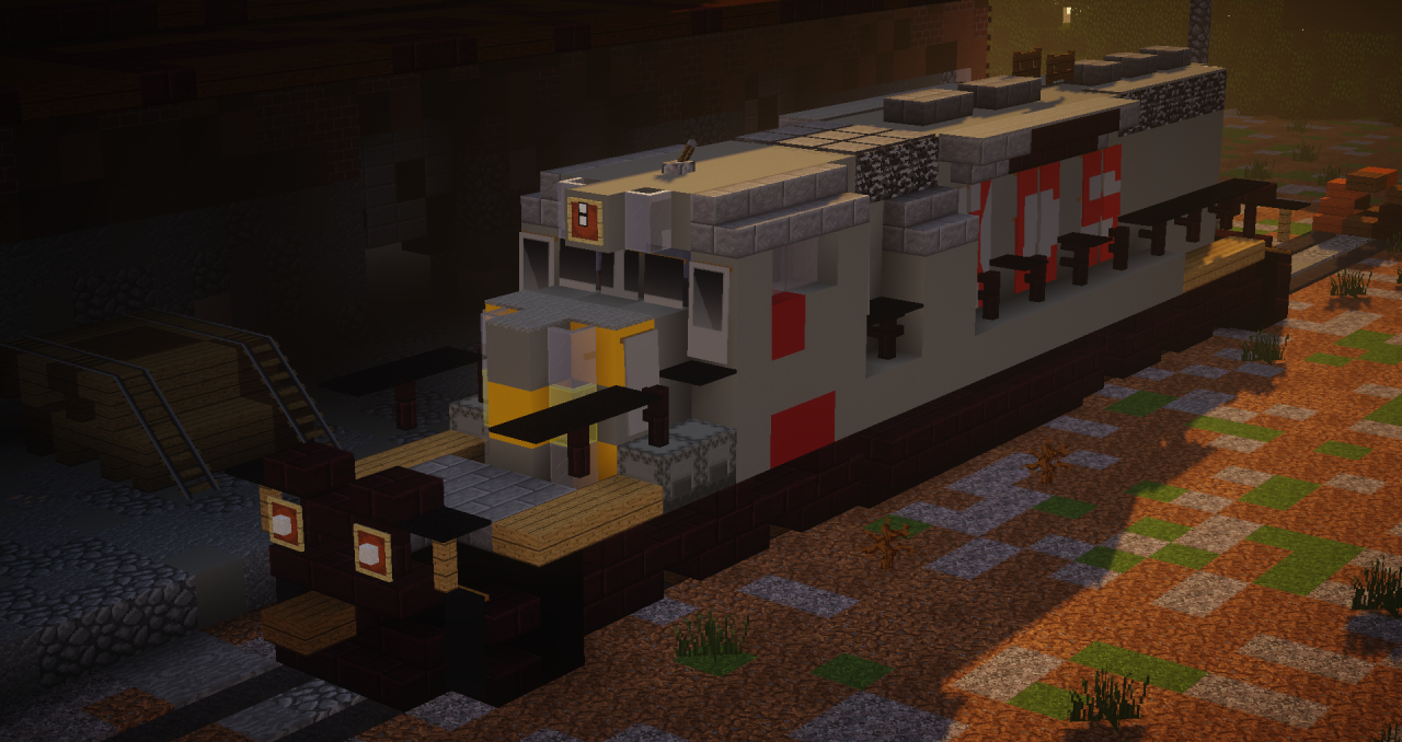 1:5:1 Kansas City Southern EMD SD40-2 Minecraft Map