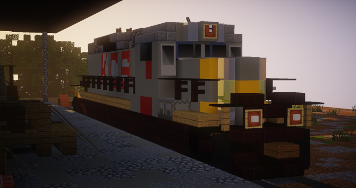 1:5:1 Kansas City Southern EMD SD40-2 Snoot Nose Minecraft Map